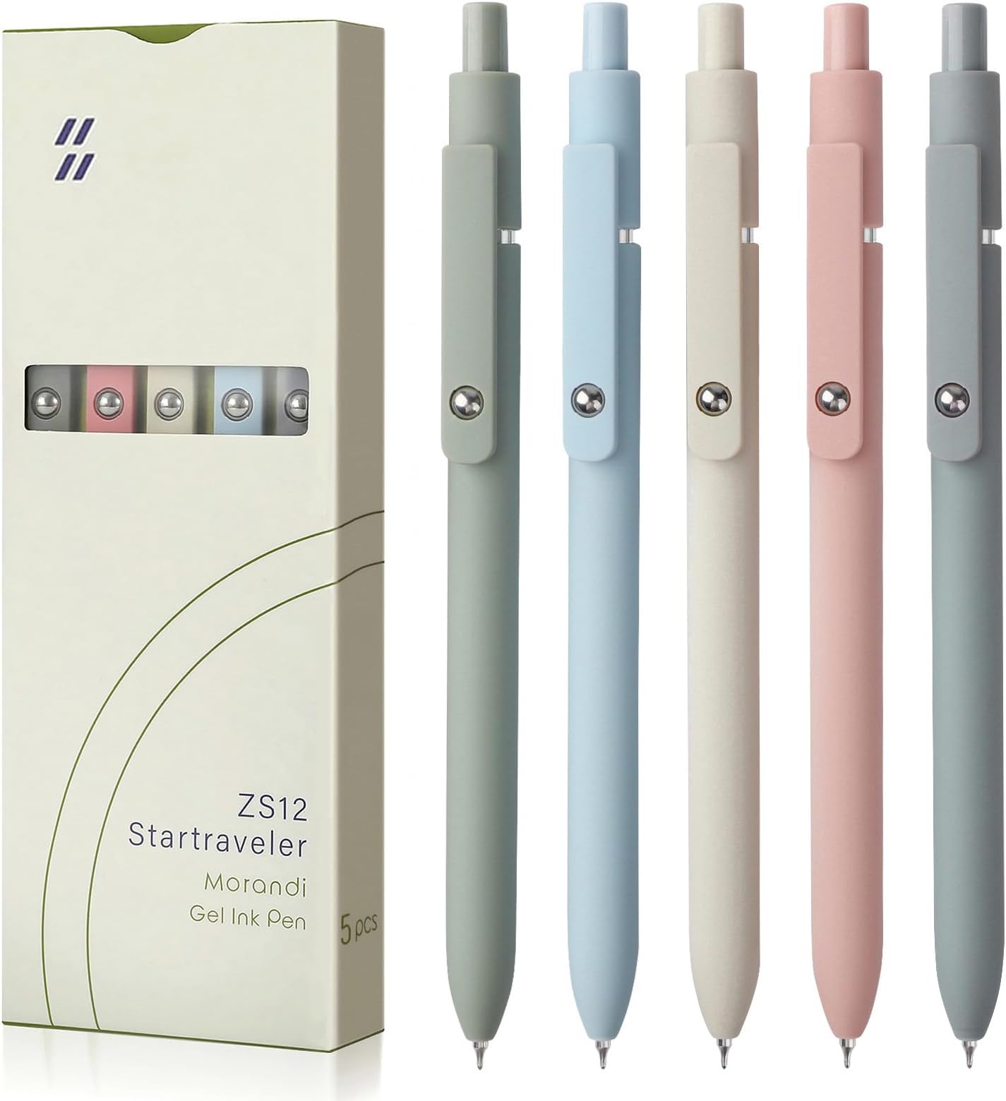 Amazon.com: LINFANC 6 Pack Cute Gel Pens, Retractable Quick Dry Gel Ink ...