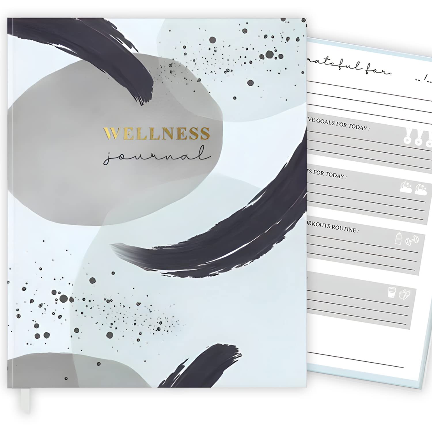 Edenpack Wellness Journal for Men and Women Brushstroke Hardcover ...