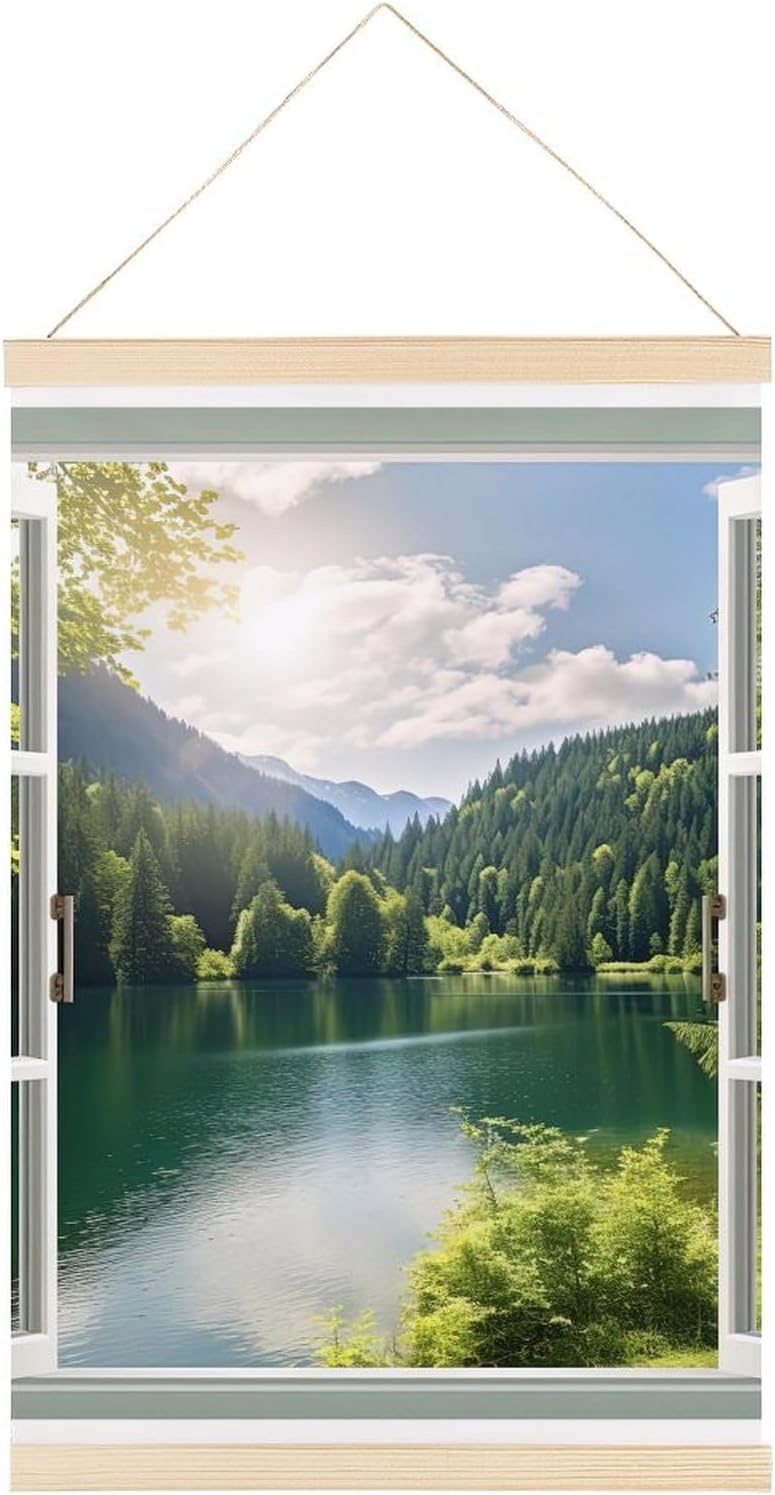 Amazon.com - Magnetic Poster Hanger Frame, Natural Landscape Light ...