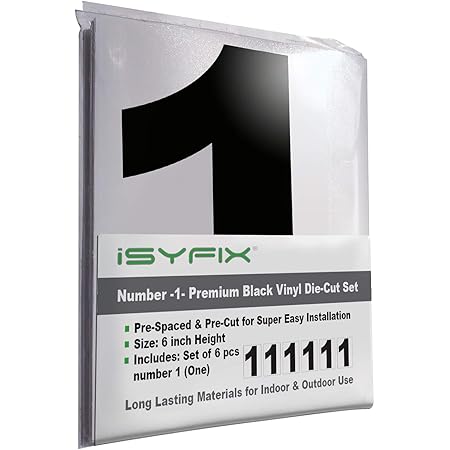Amazon.com: 2 Sets Vinyl Numbers Stickers Self-Adhesive Window Numbers ...