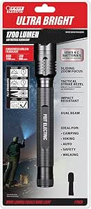 Feit Electric LED Tactical Flashlight - Aluminum Alloy - Zoomable ...