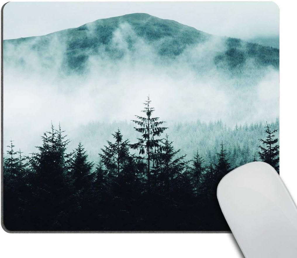 Amazon.com: Smooffly Gaming Mouse Pad Custom Misty with Mountains ...