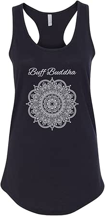Amazon.com: Buff Buddha Yoga Tank Tops for Women | Lotus Tank Top ...
