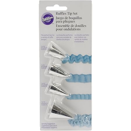 Wilton Standard Flower Piping Tip Set, 4-Count (Tips # 102, 104, 224 ...