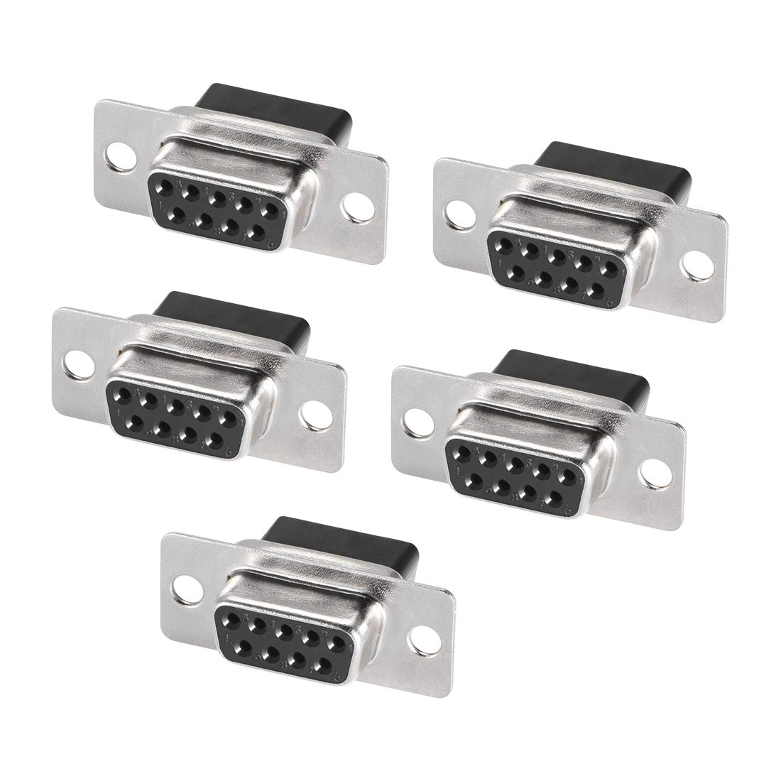 CNC Equipment Serial Connector Uxcell DB9 Female Serial Port Connectors ...