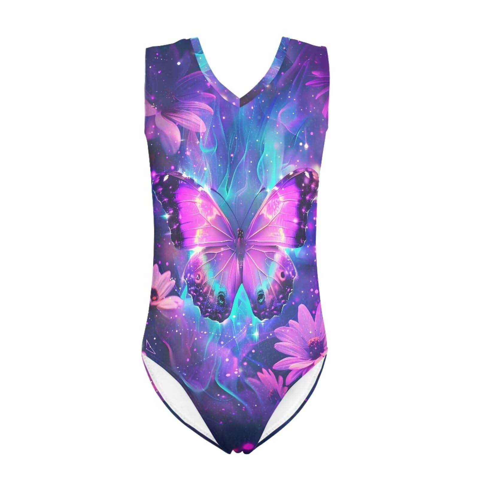 Snapklik.com : Purple Butterfly Gymnastics Leotards For Girls Dance ...