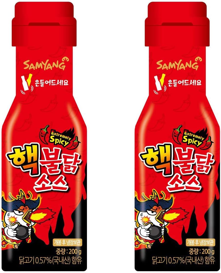 Amazon.com : Samyang Bulldak Fire Noodle Spicy Korean Hot Table dipping ...