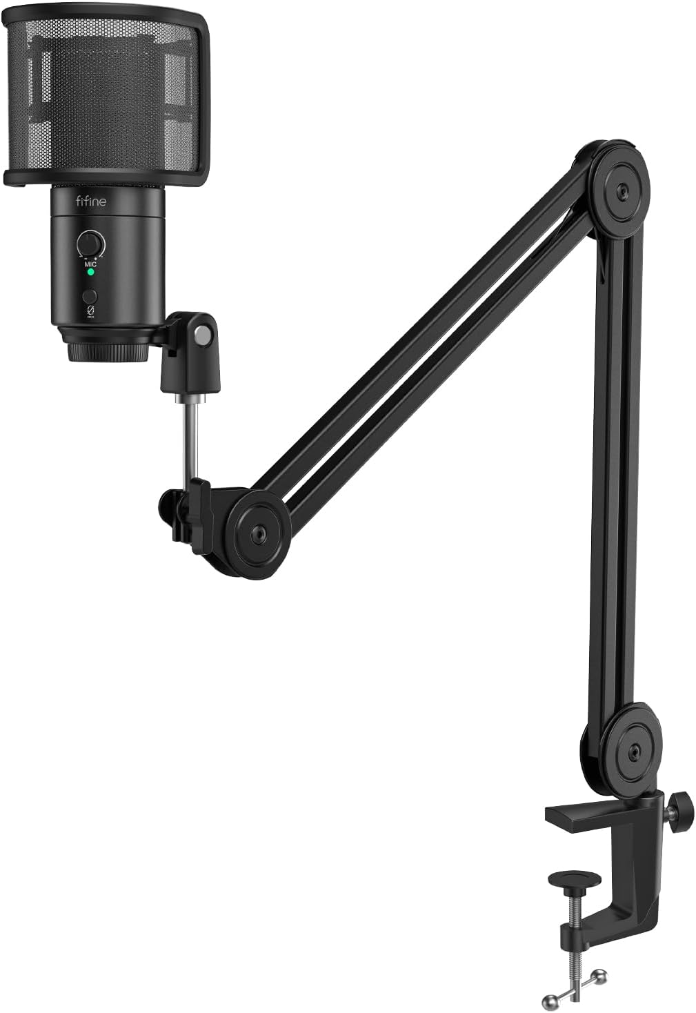 Amazon.com: FIFINE USB/USB-C Desktop Mic and Arm Stand, PC Microphone ...