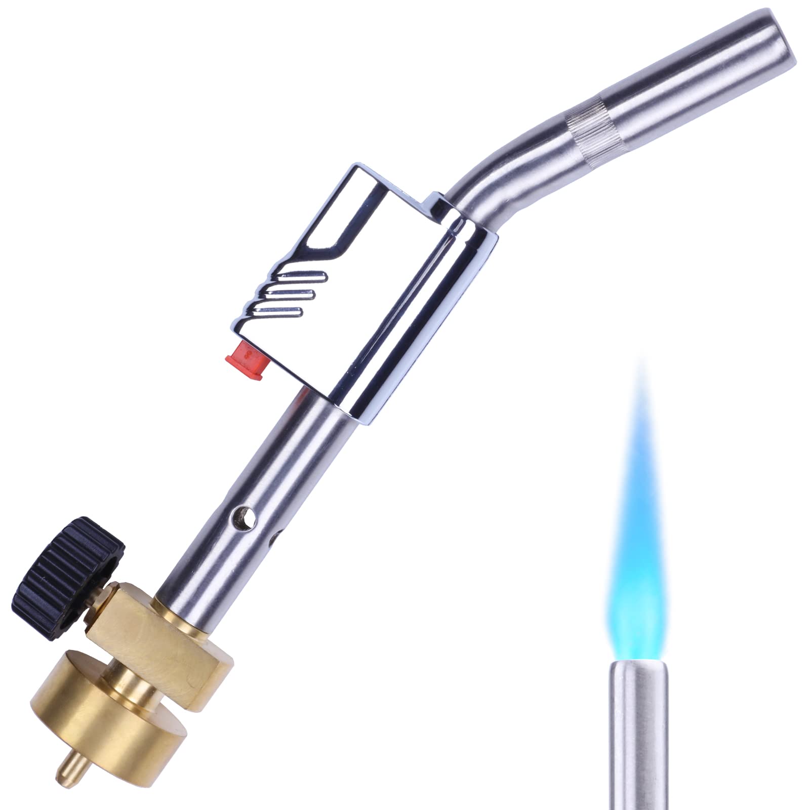 Buy Propane Torch Trigger Start, p Torch Head with Adjustable Flame ...