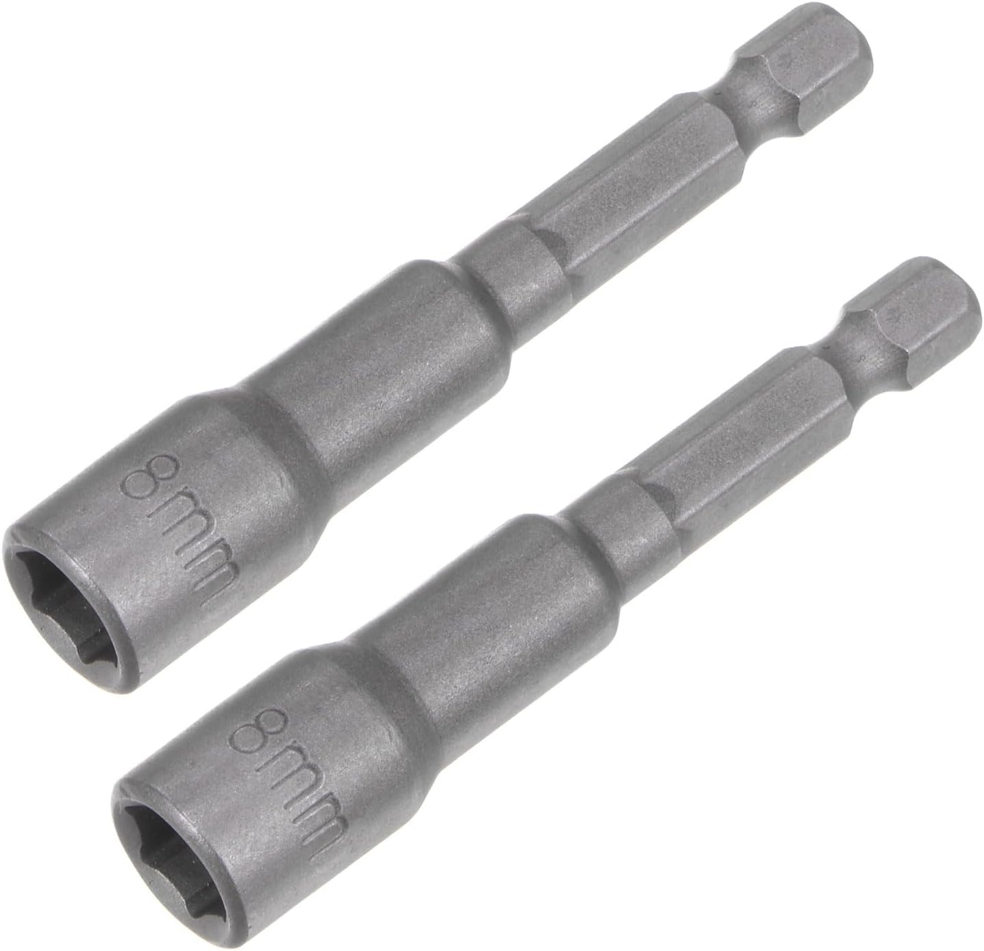 sourcing map 8mm Magnetic Hex Socket 65mm/2.56", 1/4" Hex Shank ...