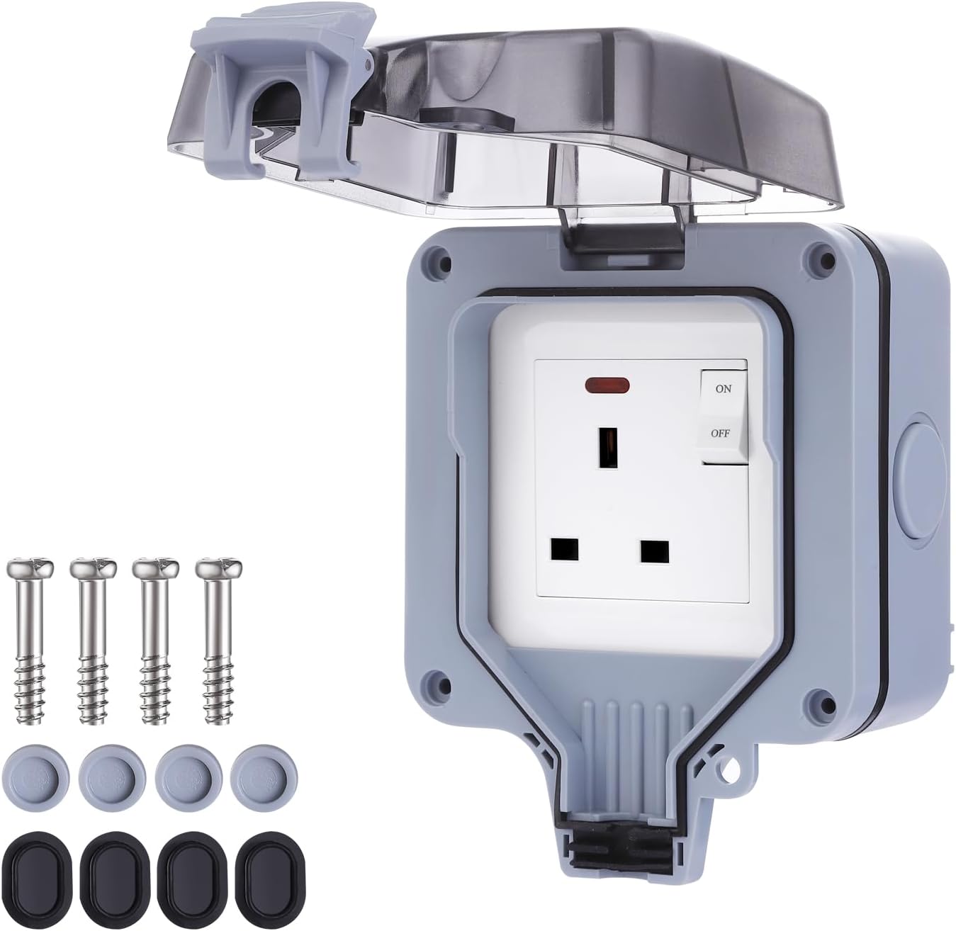 ZOROS Waterproof socket, Wall socket, Outdoor, Indoor, Electrical Power ...