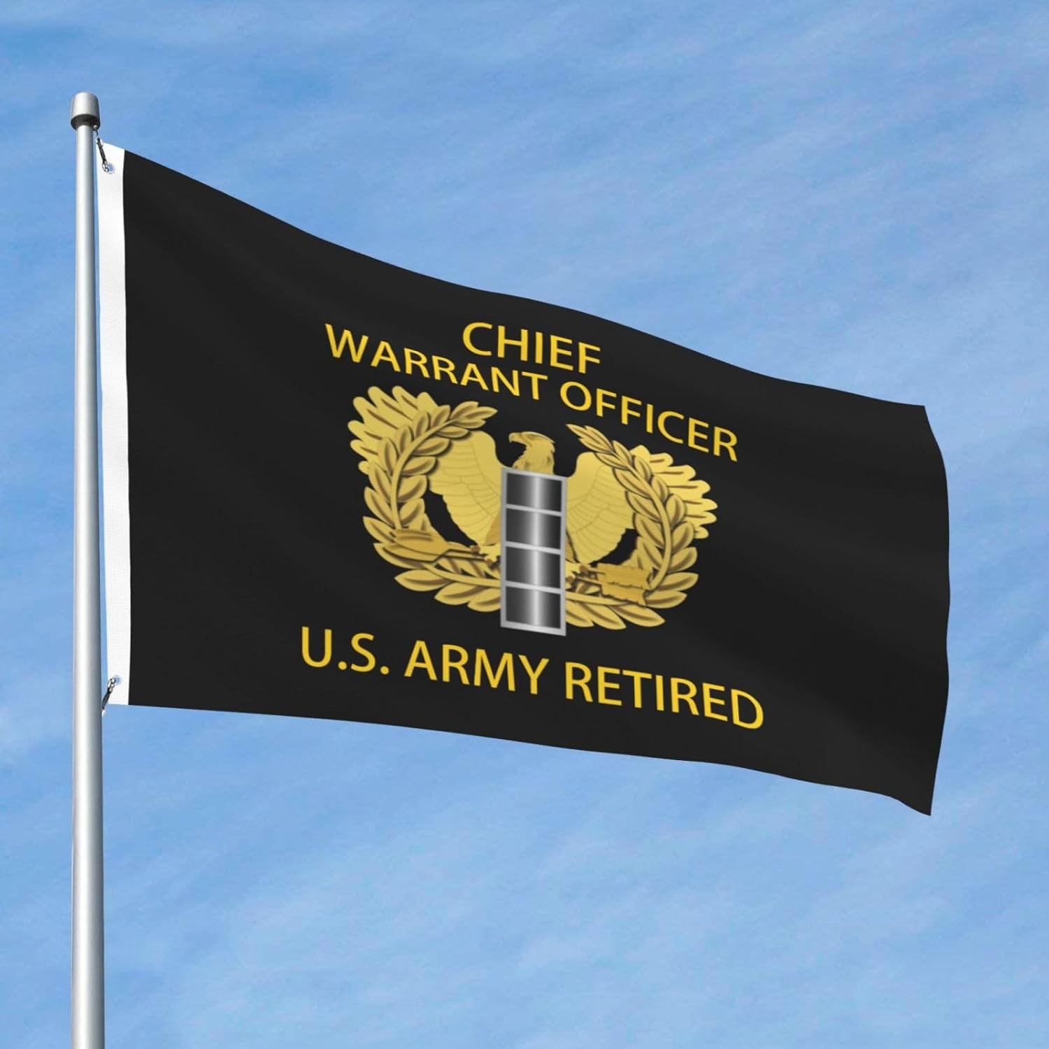 Amazon.com : US Army Retired Chief Warrant Officer Emblem CW4 with US ...