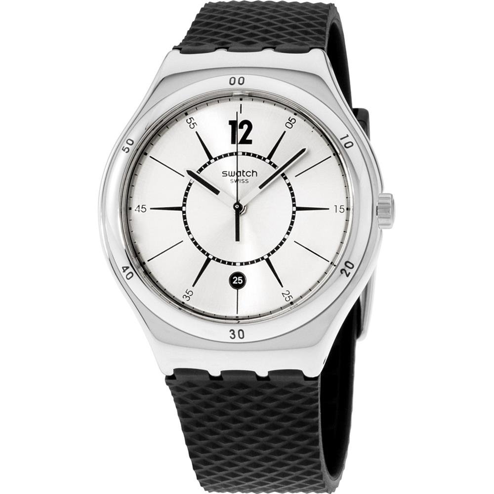 Buy Swatch Irony Another Moon Step Silver Dial Silicone Strap Men's ...