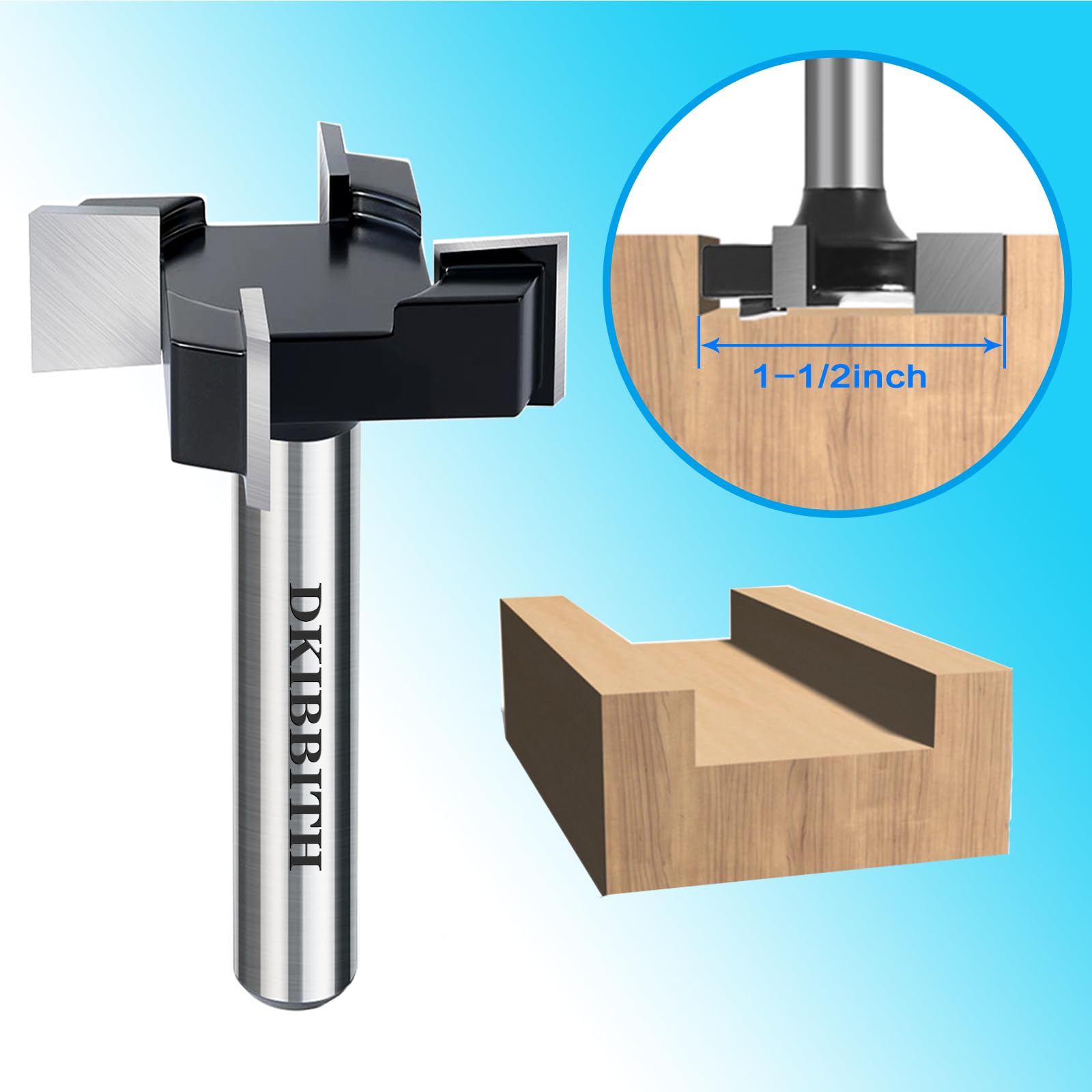 Snapklik.com : CNC Surfacing Router Bit For Spoilboard Slab Boards, 1-1 ...
