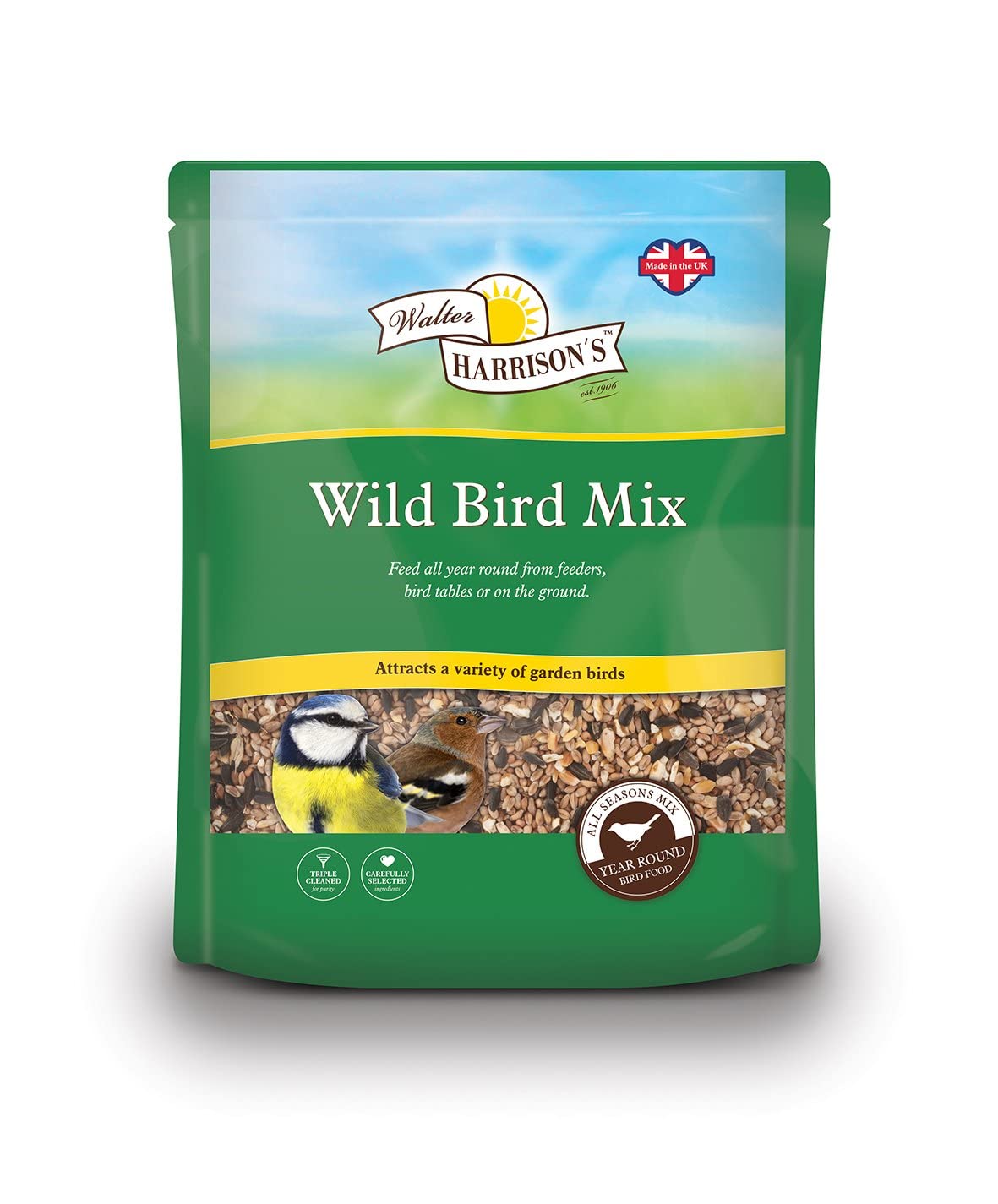Walter Harrison's Wild Bird Food Mix for Garden Bird Seed - 4kg ...