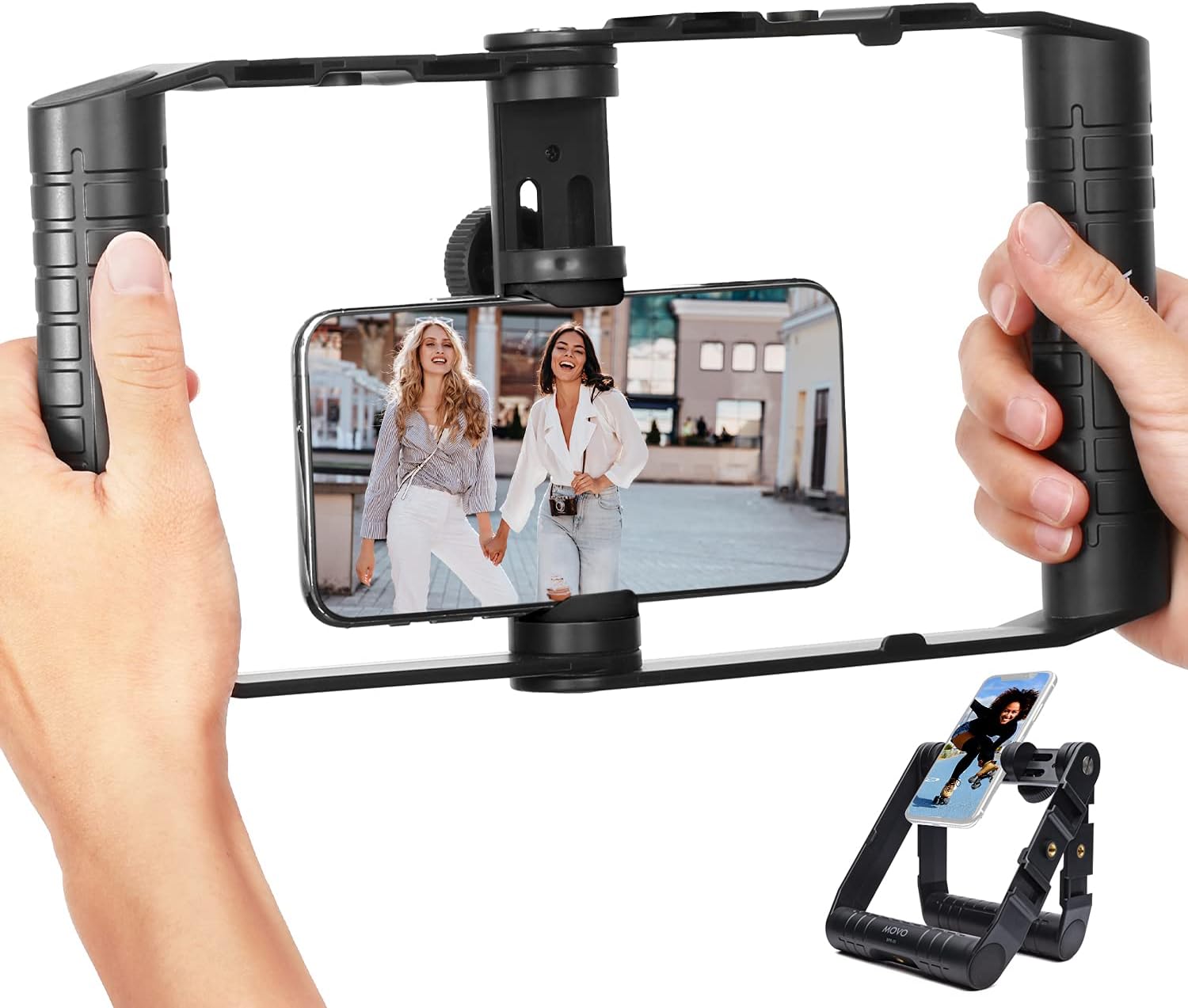 Amazon.com: Movo SPR-20 Foldable Smartphone Video Rig Cage with Cold ...