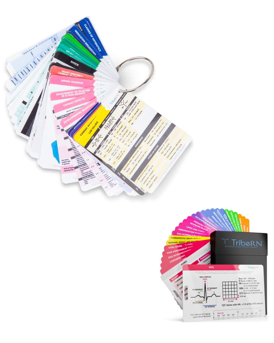 Nursing Badge Reference Cards Vertical And Scrub Pocket Cheat Sheet ...