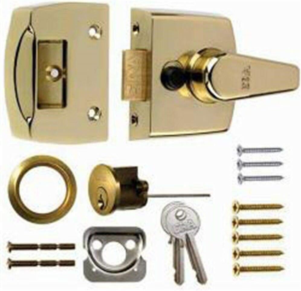 ERA 1630-31 60mm High Security Replacment Nightlatch - Brass Effect ...