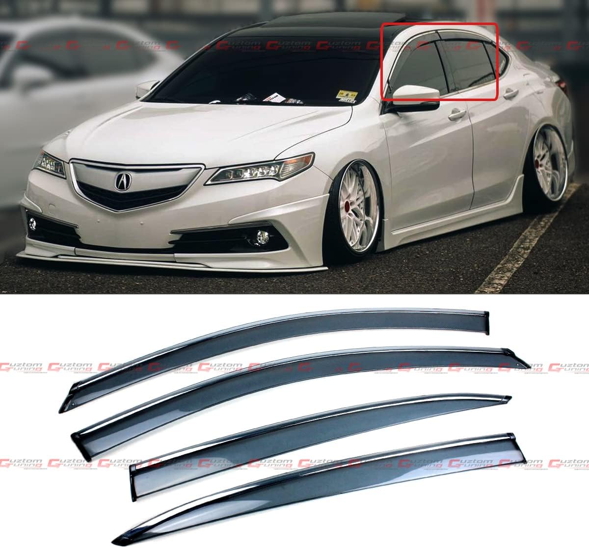 Amazon.com: Syon Auto FITS 2015-2020 Acura TLX JDM Mugen Style Window ...
