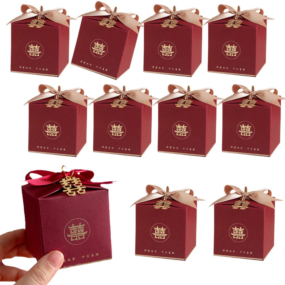Amazon.com: Abaodam Wedding Candy Boxes 20Pcs Chinese Wedding Packing ...