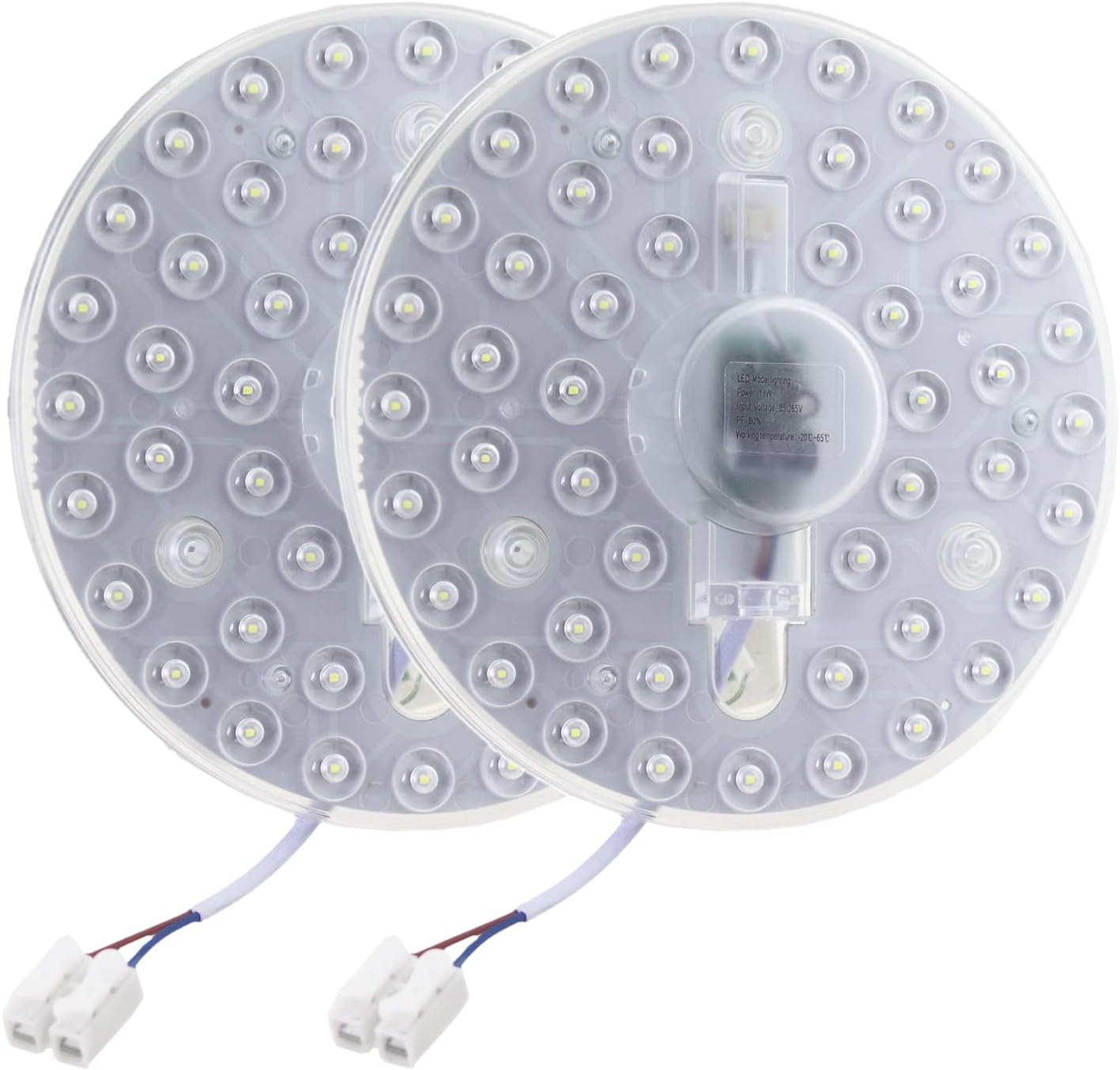 REXTiN 2Packs 7" 18W LED Light Engine,Retrofit Light Kit 85-265V 6000K ...