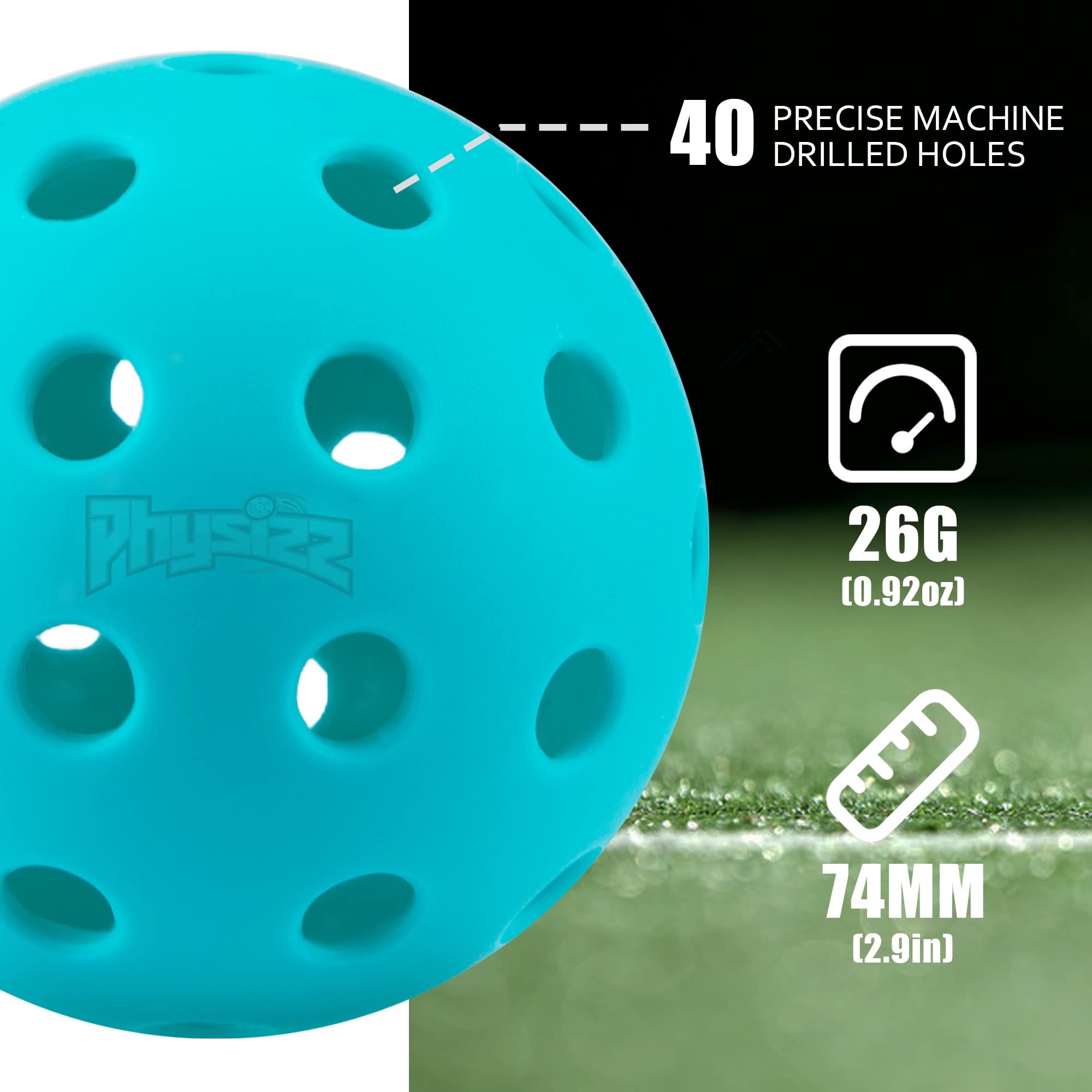 Snapklik.com : PHYSIZZ Pickleballs Pickleball Balls Outdoor Or Indoor ...