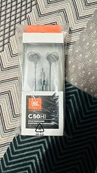 JBL C50HI, Wired in Ear Headphones with Mic, One Button Multi-Function ...