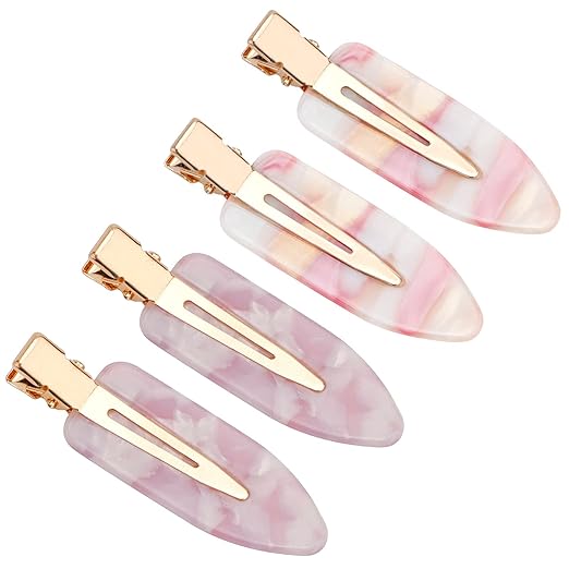 Amazon.com : AMCAMI 4 PCS No Crease Hair Clips-No Bend Hair Clips for ...