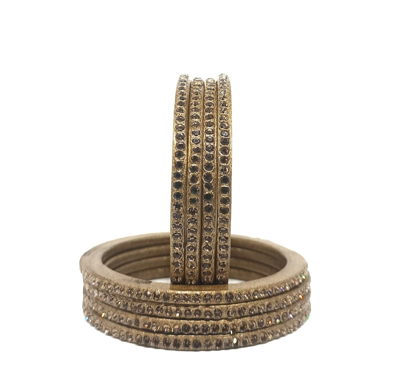 Buy golden color lac bangles set lac cuda set bangle set pure lac ...