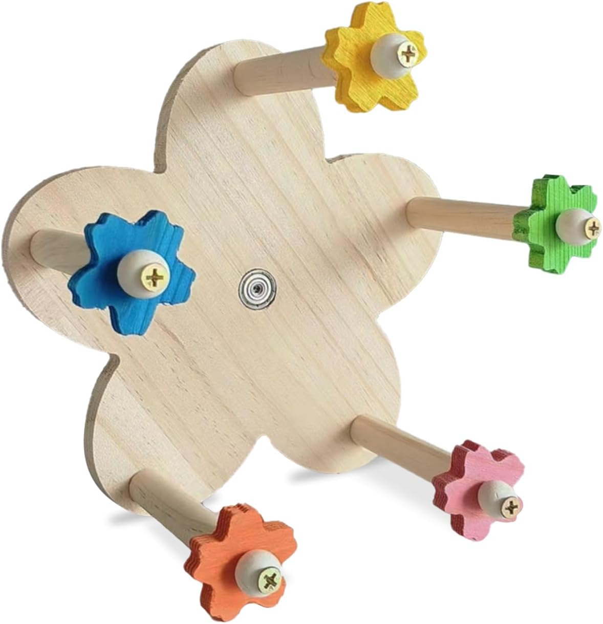 Amazon.com : Bird Perch Rotating Ferris Wheel Cockatiel Toys, Wooden ...