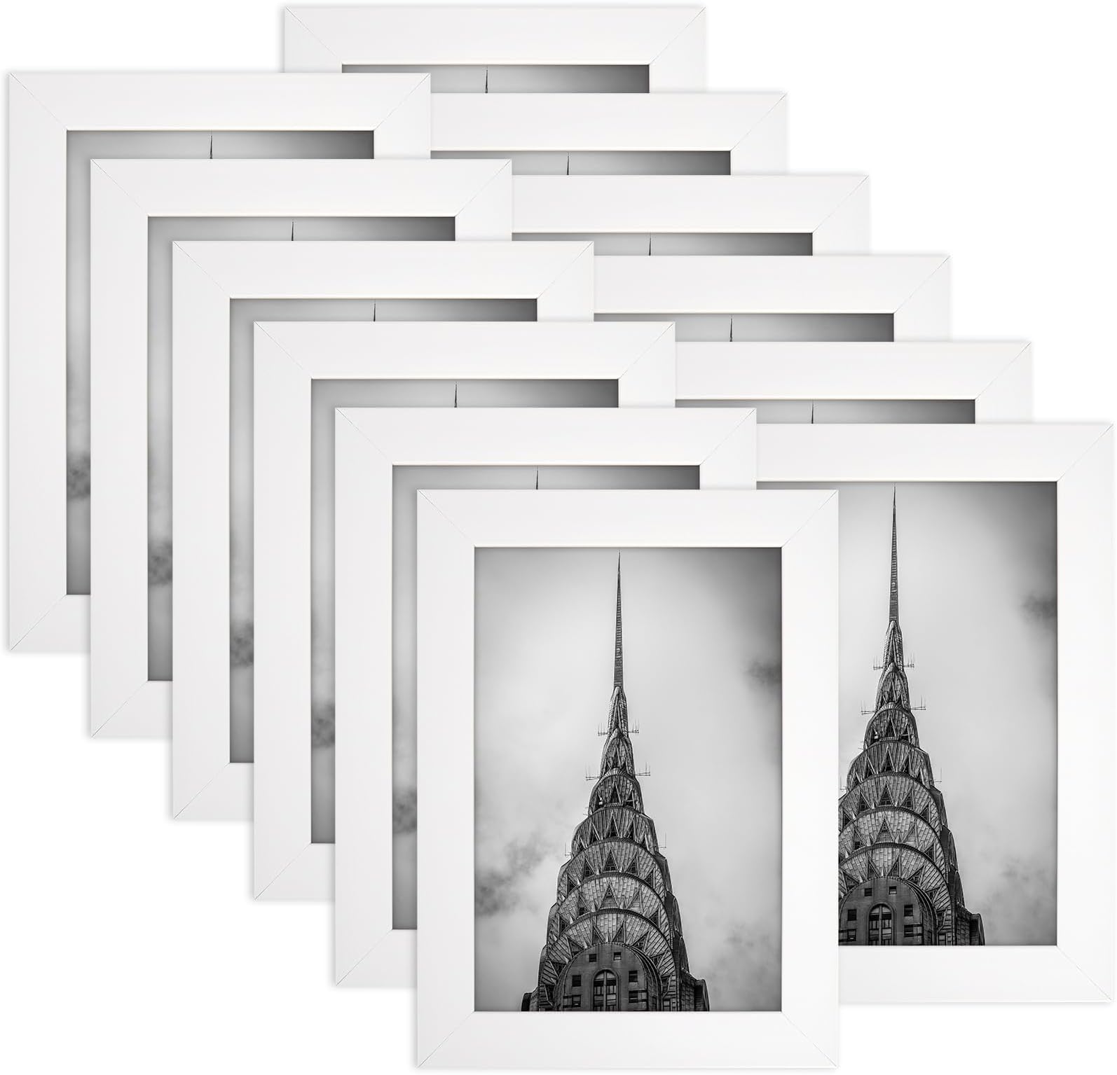 Amazon.com - A+Selected 4x6 Picture Frame, 5x7 White Wood Frames for ...