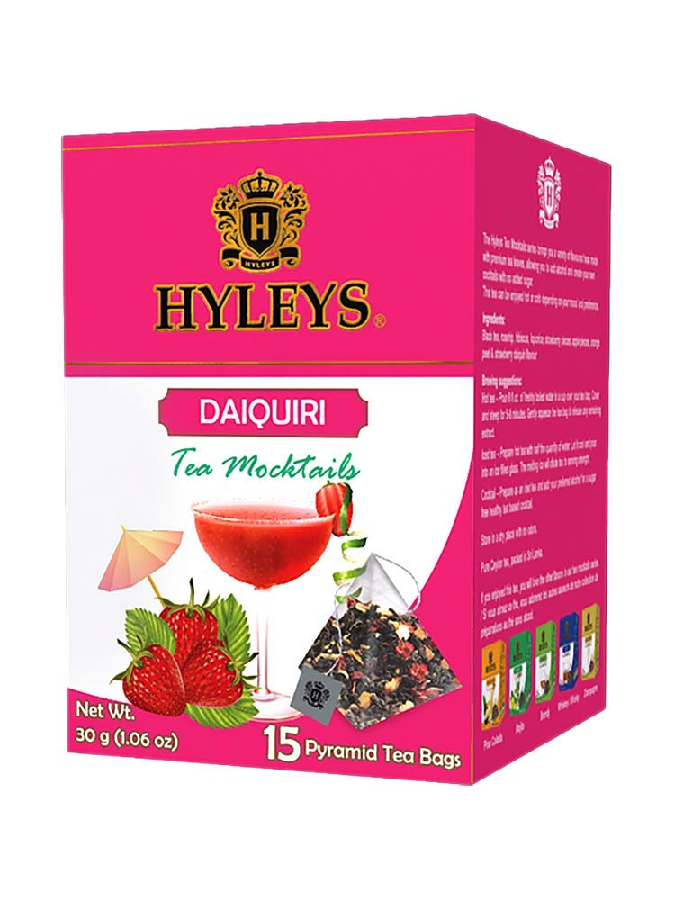 Amazon.com: Hyleys Tea Mocktails Black Tea With Daiquiri - 15 Tea Bags ...