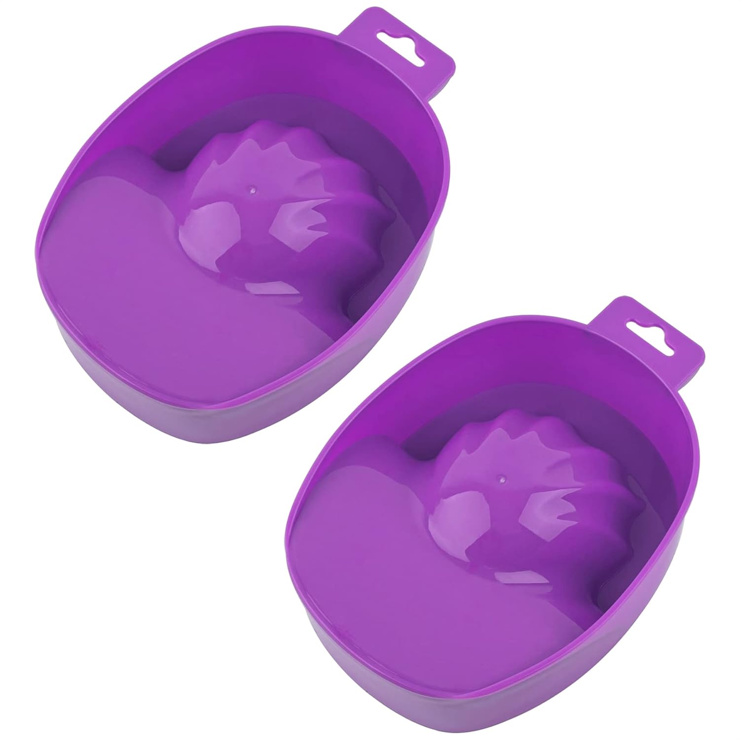 Amazon.com : Framendino, 2 Pack Purple Nail Art Tips Hand Soak Bowl ...