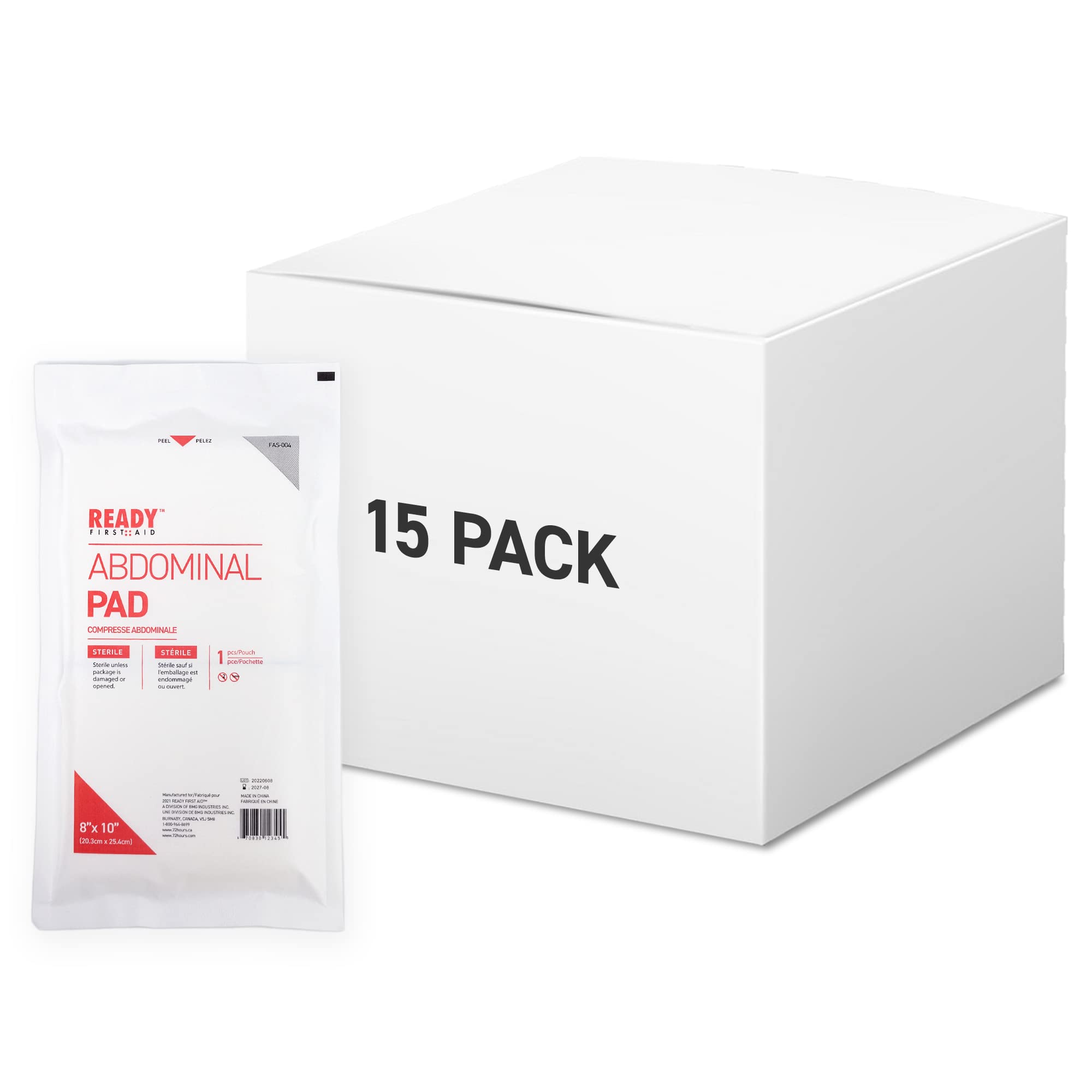 Ready First Aid - Abdominal Pad, Super Absorbent Combine Pad for Wound ...