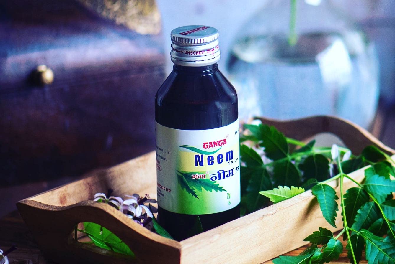 Buy Ganga Pure Neem Oil for Hair and Skin - Natural Herbal Ayurvedic ...