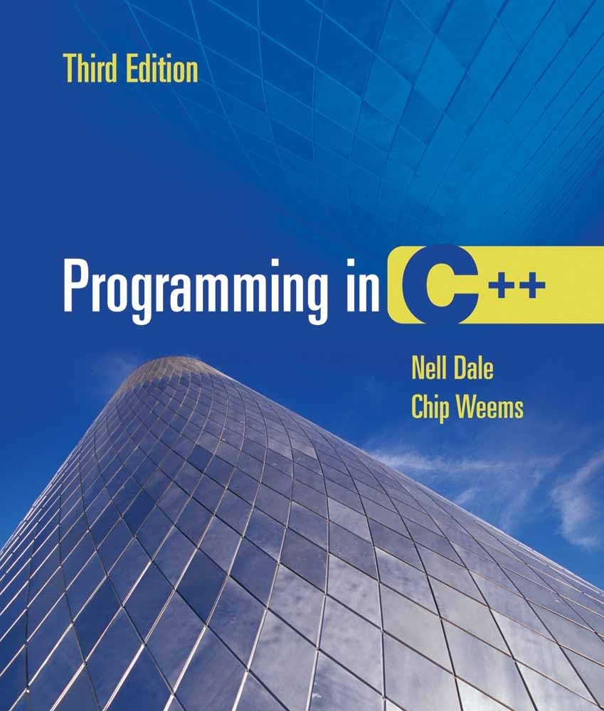 Programming In C Dale Nell Weems Chip 9780763732349 Books