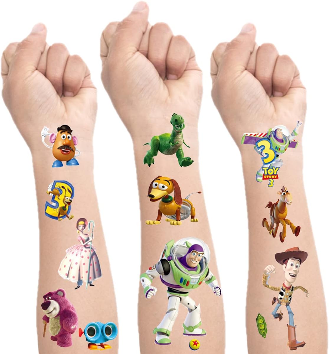 Amazon.com : 8 Sheets Temporary Tattoos Stickers For Toy Story, Toys ...