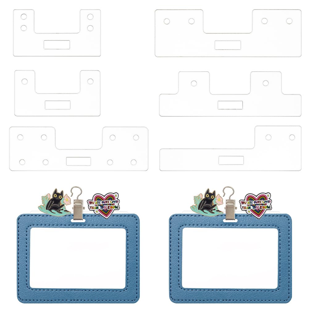 Amazon.com : INFUNLY 18Pcs White Badge Buddy Topper ID Badge Topper ...