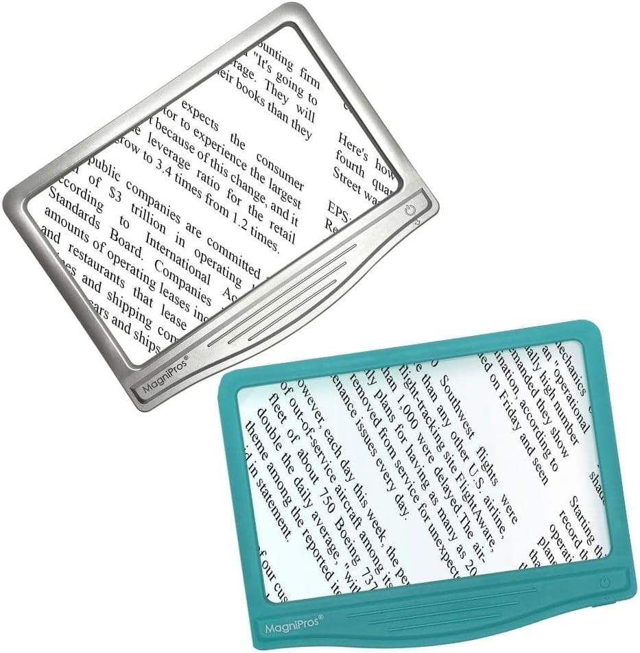 Amazon.com: MAGNIPROS Patented 3 Color Light Mode Page Magnifier for ...