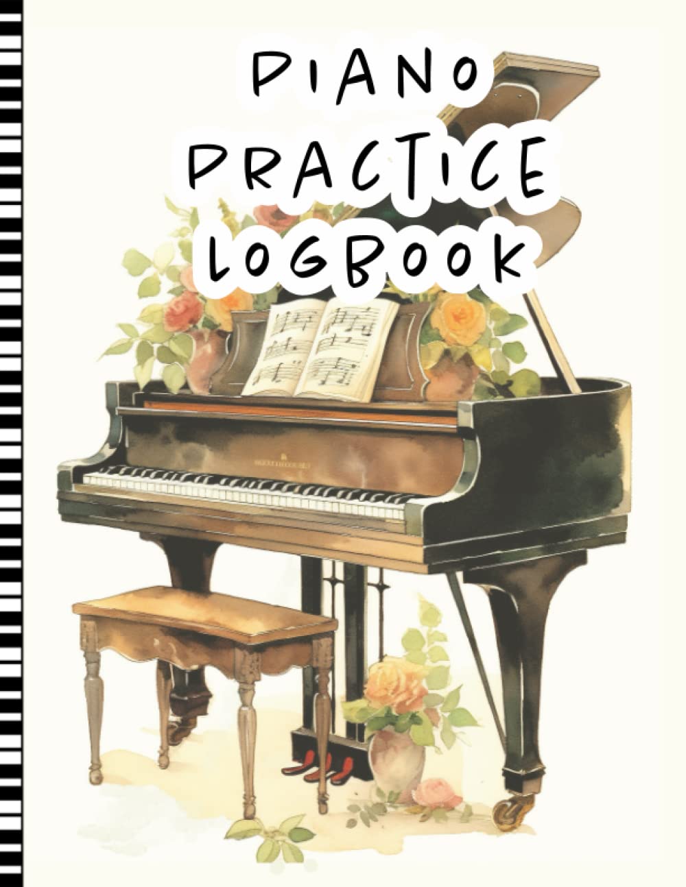 Piano Practice Logbook: Piano Progress and Practice Tracker Journal ...