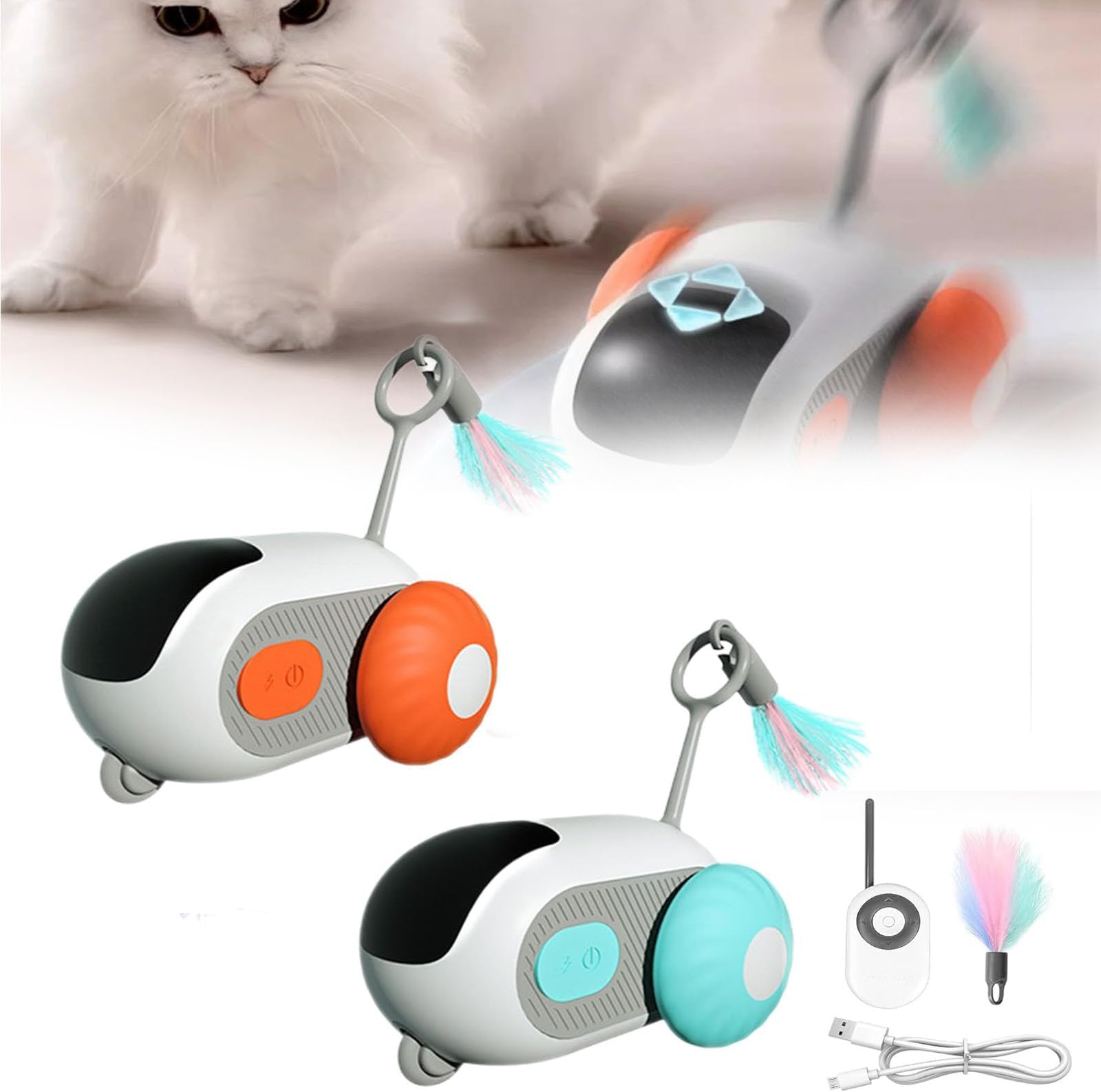 Turbo Tail 2.0 Cat Toy, Teazys Cat Toy Turbo Tail 2.0, Turbo Tail Mouse ...