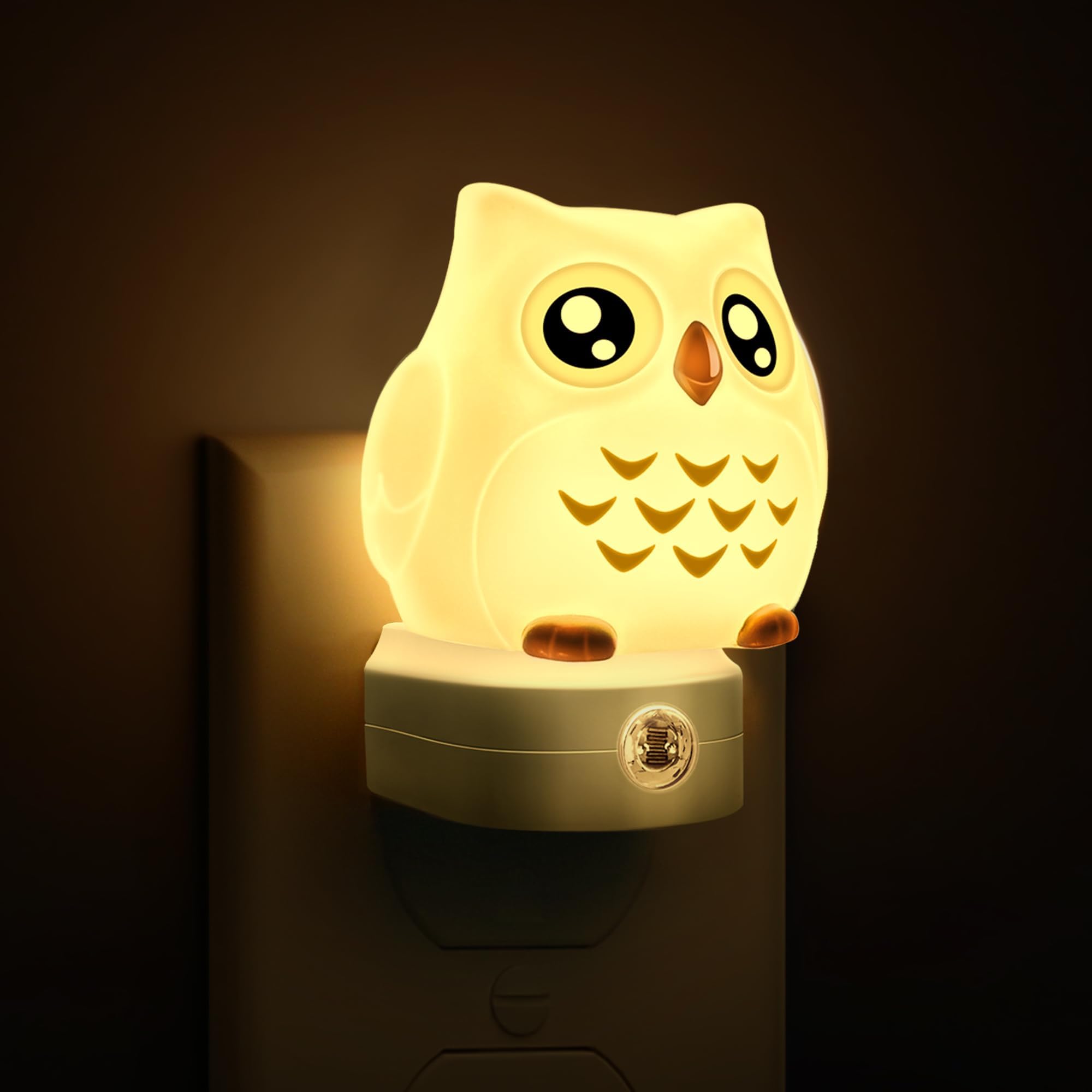 Amazon.com: L LOHAS LED Owl Night Light for Kids, 3D Owl Night Light ...