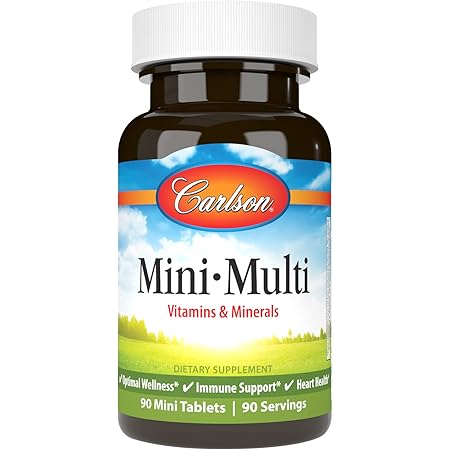 Amazon.com: Carlson - Mini-Multi, Small Multivitamin Tablets, Vitamins ...