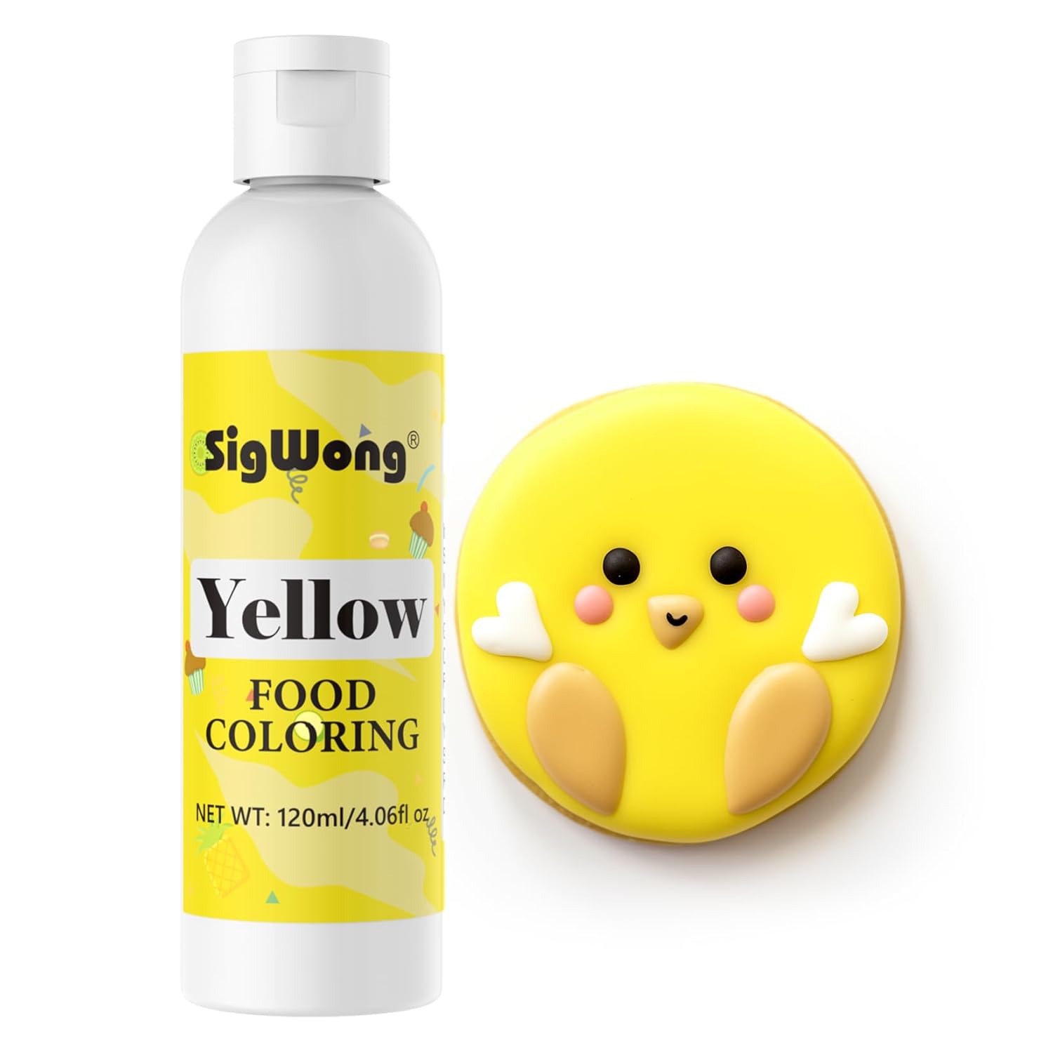 Amazon.com : Food Coloring - 120ml Yellow Liquid Food Coloring ...