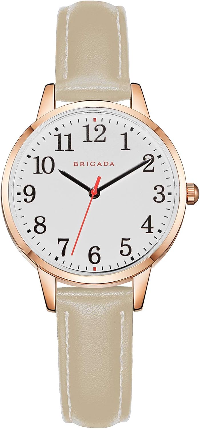 Amazon BRIGADA Women s Watch Nice Fashion Elegant Rose Gold White Amazon BRIGADA Women s Watch Nice Fashion Elegant Rose Gold White
