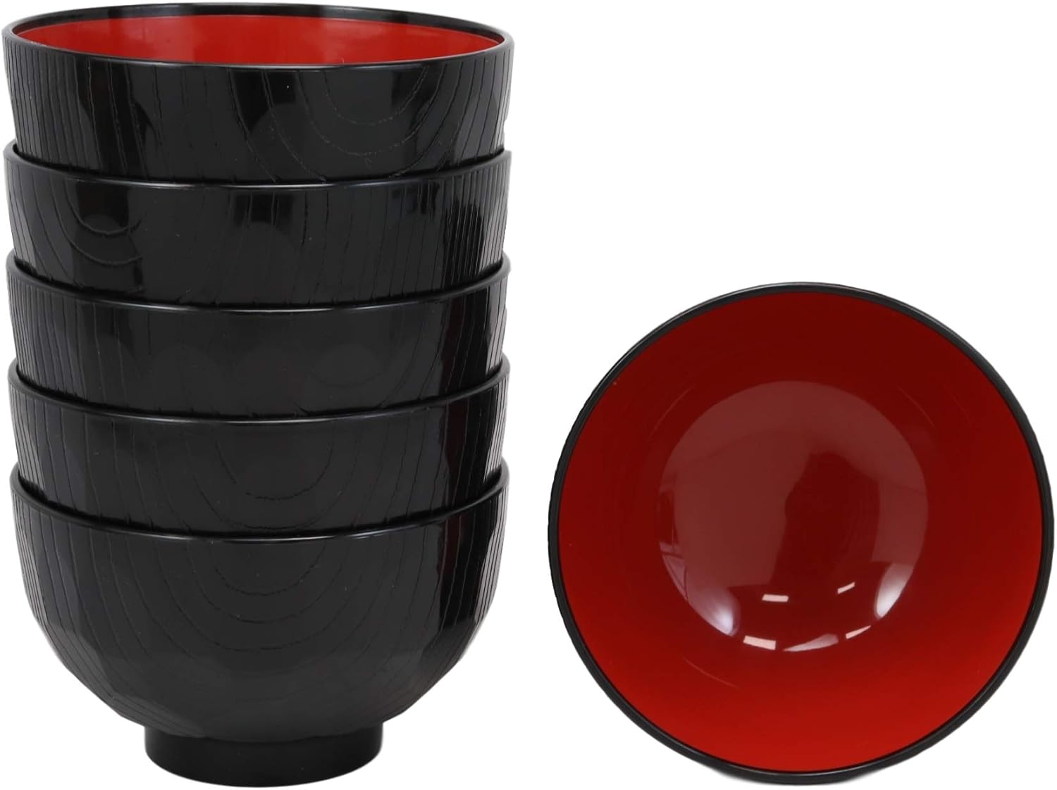 Amazon.com | Ebros Gift Made In Japan Traditional Black Red Lacquer ...