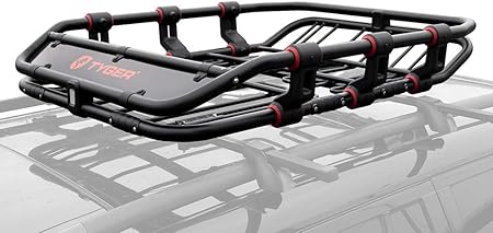 Amazon.com: Tyger Auto TG-RK1B976B Super Duty Roof Cargo Basket (L 52 ...