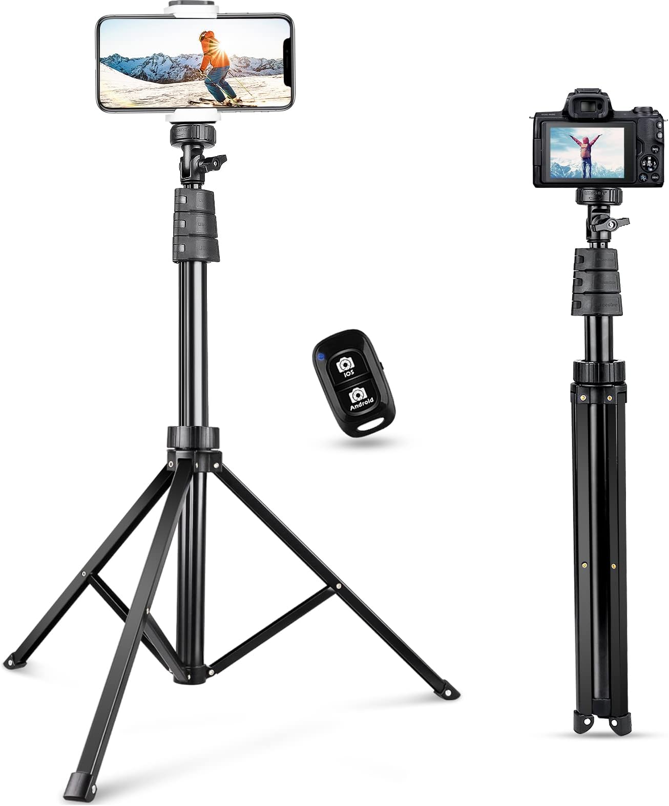 Amazon.com: Flexible Phone Tripod Selfie Stick - Mini Camera Tripod ...