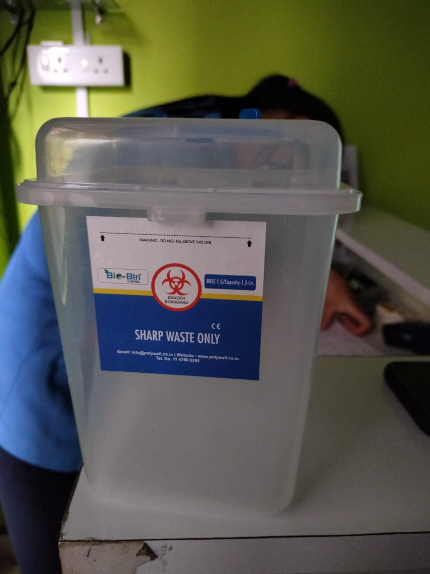 iogue Sharp Containers/Puncture Proof Box For Needles 1.5 Ltr : Amazon ...