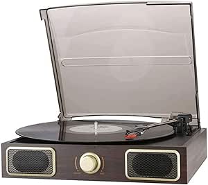 Bluetooth 3-Speed Record Player, Smart Portable Wireless Vinyl ...